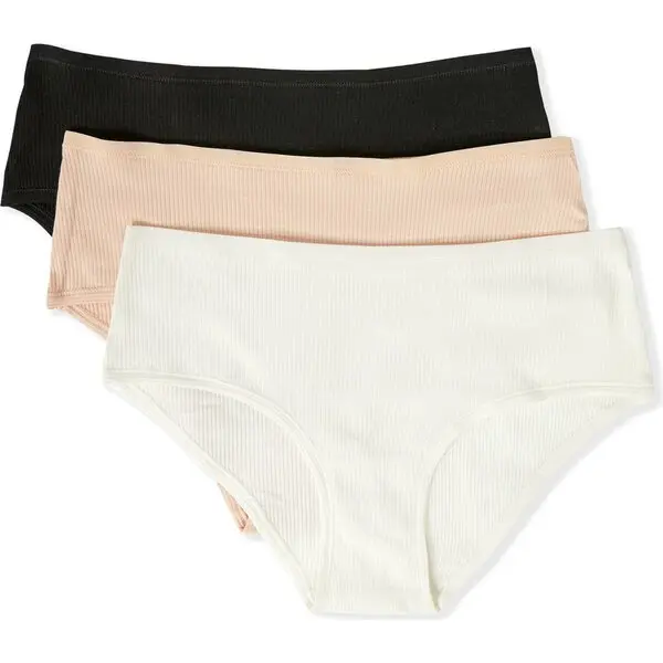 ETAM John 3-pack Cotton Shorties - Blush