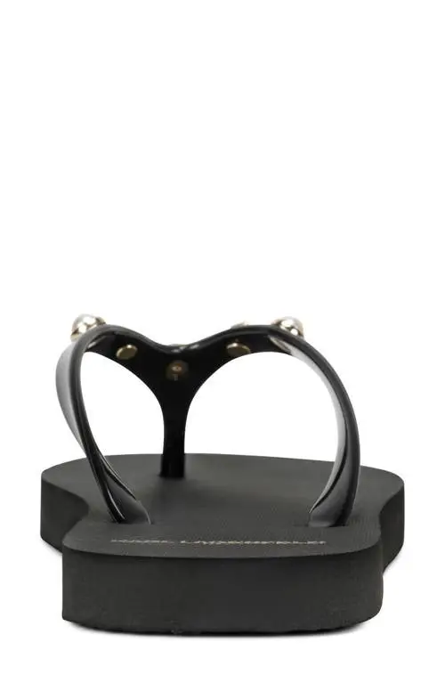 Karl Lagerfeld Paris Zimia Pearl Flip Flop