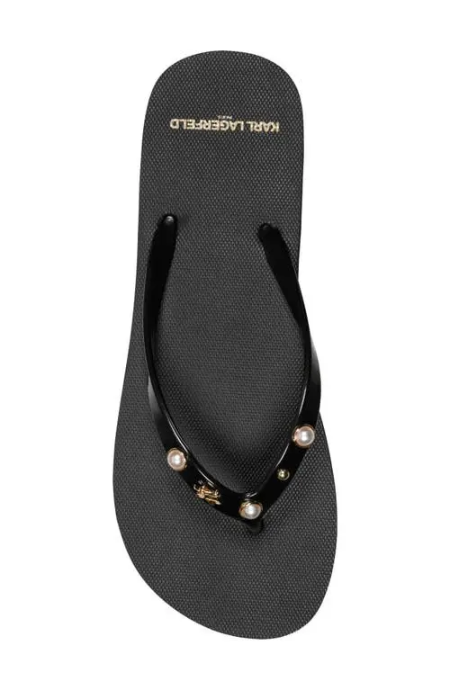 Karl Lagerfeld Paris Zimia Pearl Flip Flop
