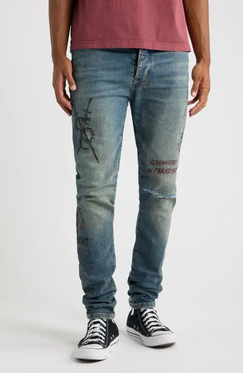 Ksubi Van Winkle Billy Blue Skool Skinny Jeans - Denim
