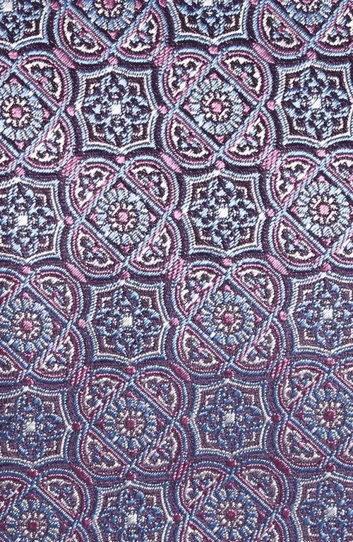 David Donahue Medallion Jacquard Silk Tie