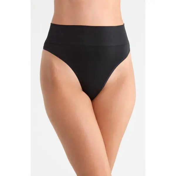 Nordstrom Seamless Thong - Black