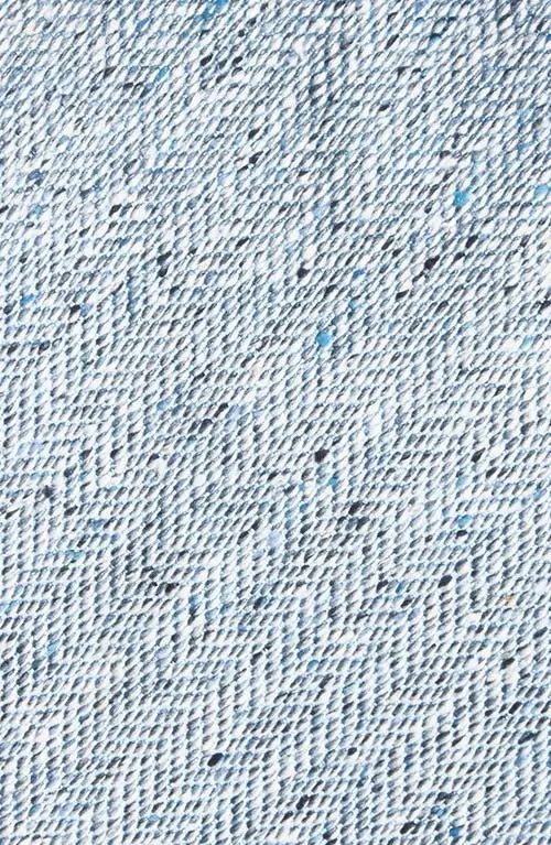 David Donahue Light Blue Mélange Silk Herringbone Tie