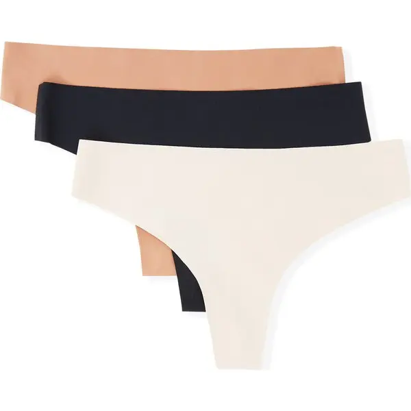 ETAM Jessy 3-pack Thongs - Beige Multicolor