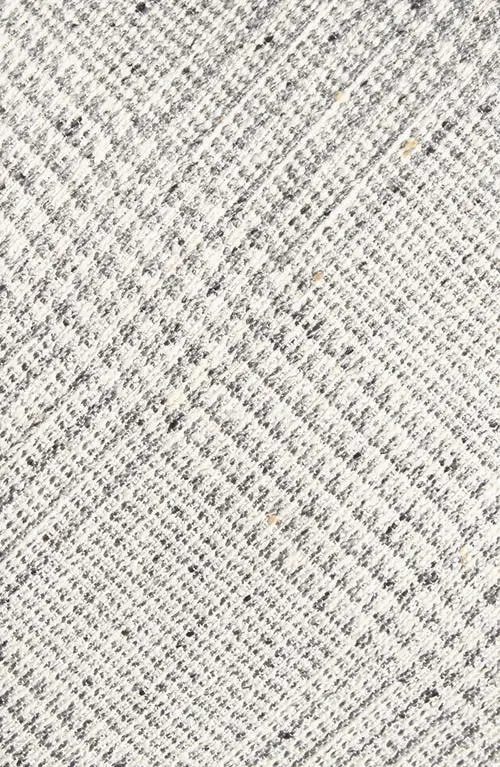 David Donahue Light Grey Mélange Glen Check Silk Tie