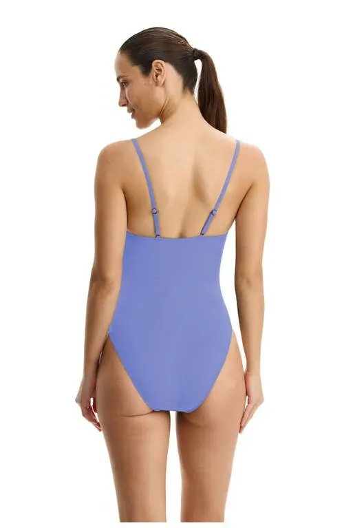 GOTTEX Tutti Frutti Sweet V-neck One Piece - Periwinkle