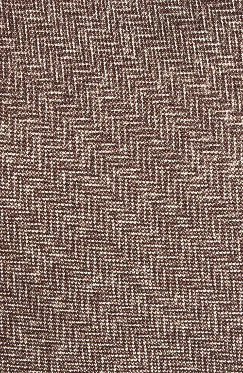 David Donahue Brown Mélange Silk Herringbone Tie