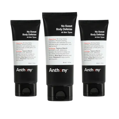 Anthony No Sweat Body Defense 3 Oz Multi-pack Of 3