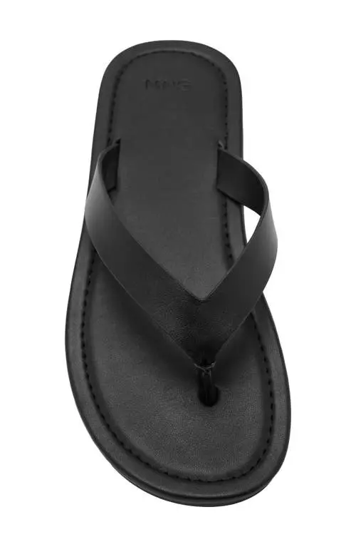 Mango Leather Flip Flop