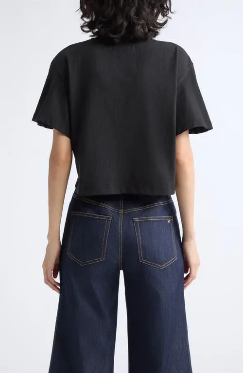 Cinq À Sept Orsa Flutter Sleeve Sequined Heart Graphic T-shirt