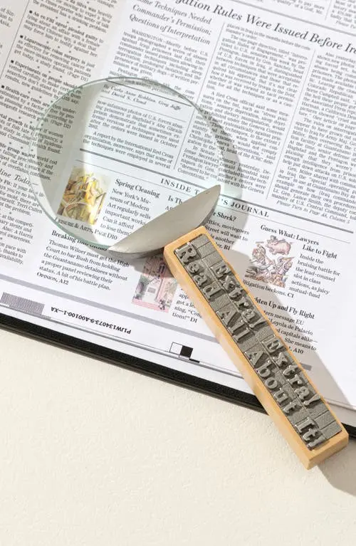 UNCOMMON GOODS Hot Off The Press Magnifying Glass