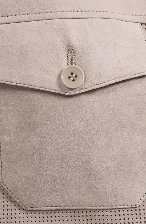 Bugatchi Perforated Suede Jacket