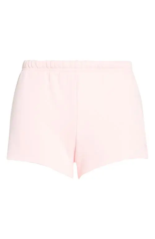 PACSUN Ultra Soft Fleece Shorts With Raw Edge Hem