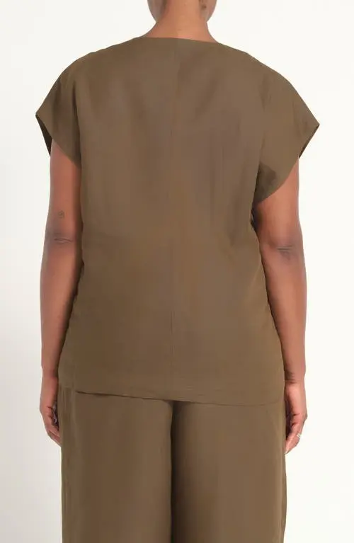 ESTELLE Katrina Double Breasted Linen Blend Jacket