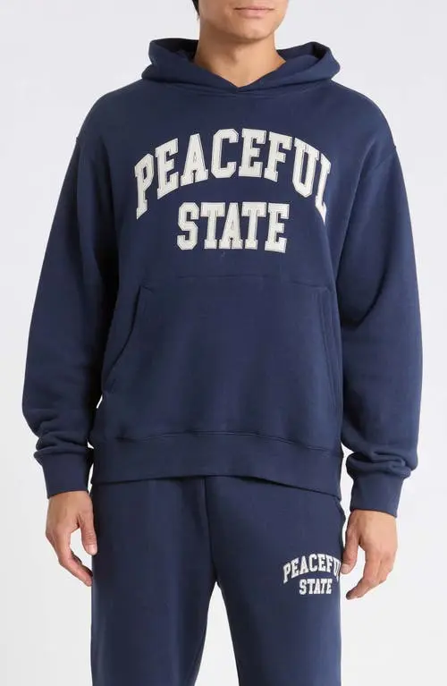 MUSEUM OF PEACE & QUIET Peaceful State Hoodie - Navy