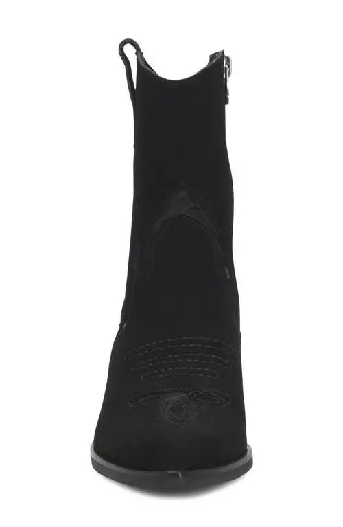 Kork-Ease® Dallas Western Bootie - Black Suede