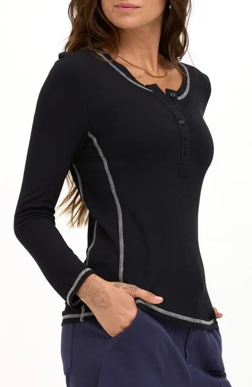 THREADS 4 THOUGHT Alida Feather Rib Henley