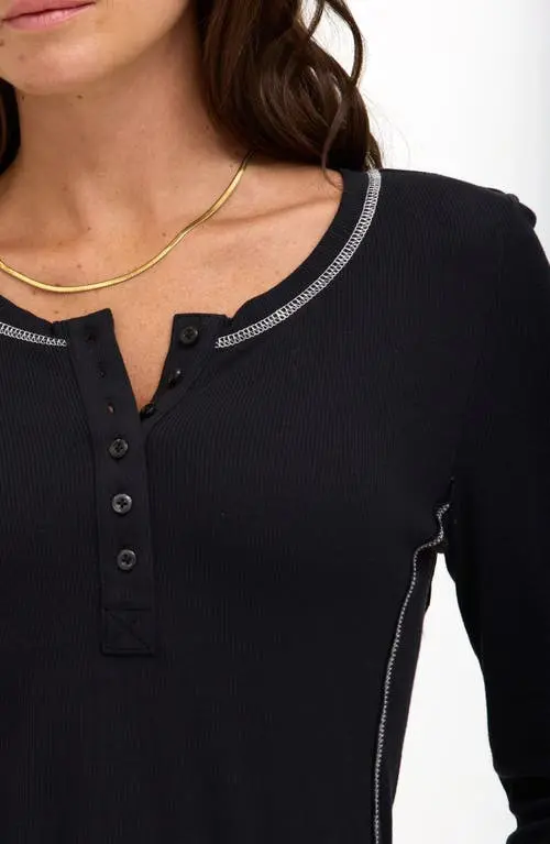 THREADS 4 THOUGHT Alida Feather Rib Henley