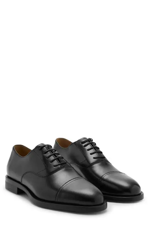 Mango Leather Oxford - Black