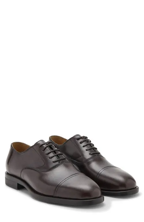 Mango Leather Oxford - Brown