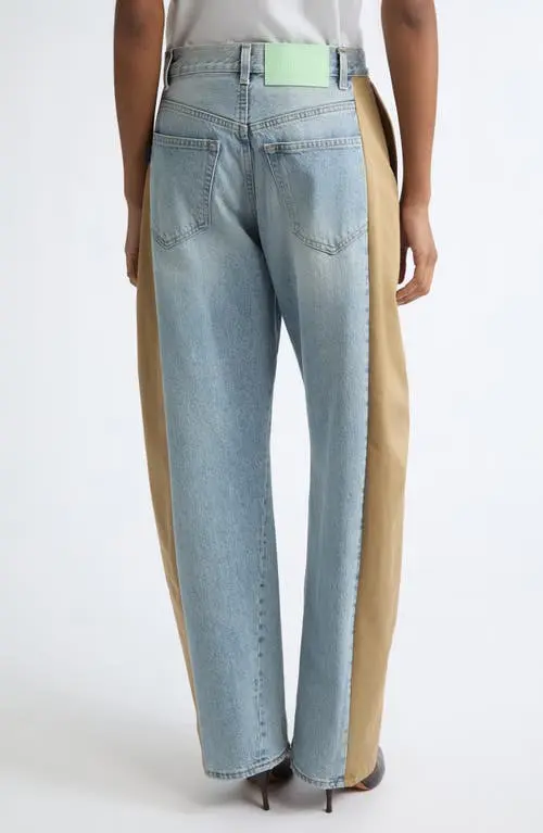 HAIKURE Clyde Colorblock Barrel Leg Jeans