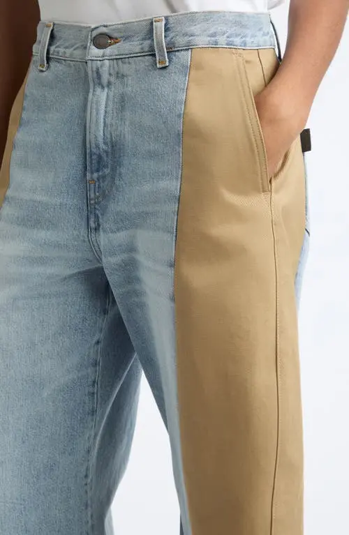 HAIKURE Clyde Colorblock Barrel Leg Jeans