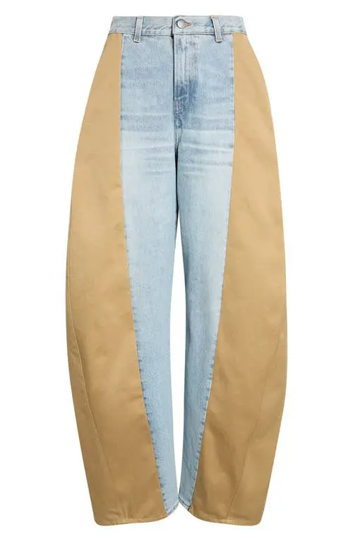 HAIKURE Clyde Colorblock Barrel Leg Jeans
