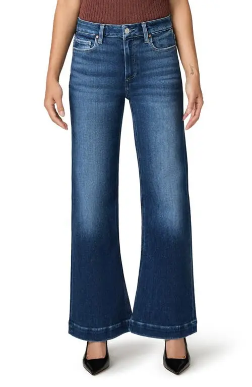 Paige Leenah High Waist Wide Leg Jeans - Hamptons