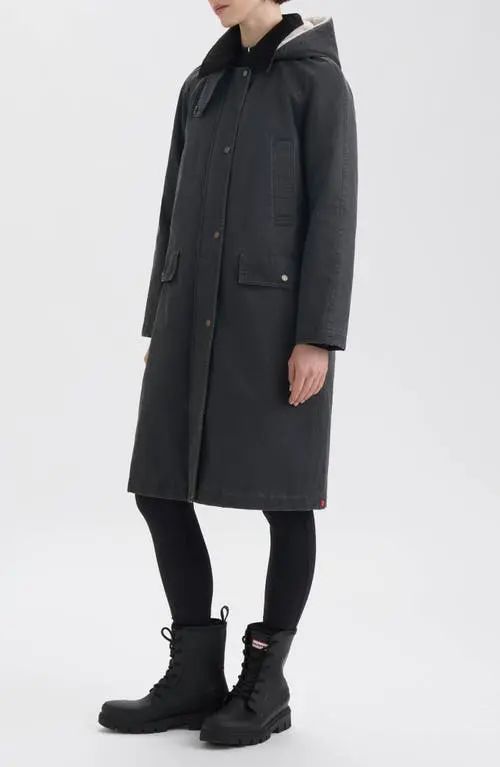 Hunter Ellie Coated Padded Longline Coat