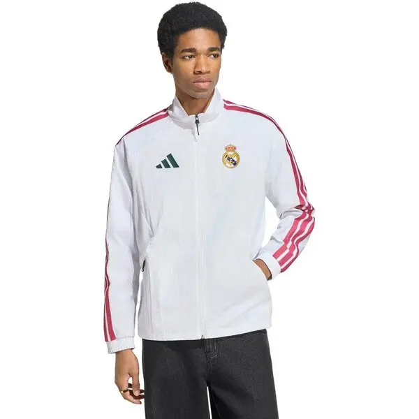 Adidas Real Madrid 2026 Full-zip Anthem Jacket - White