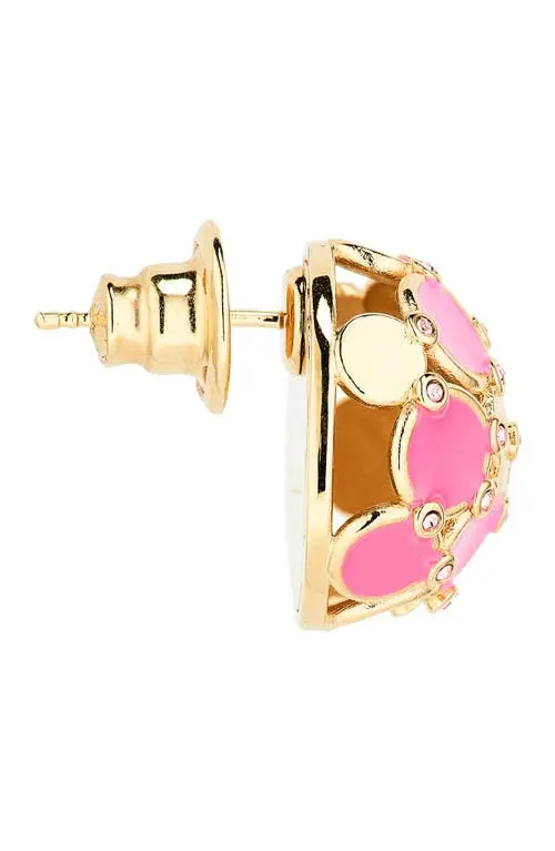 Oscar De La Renta Geometric Sphere Stud Earrings