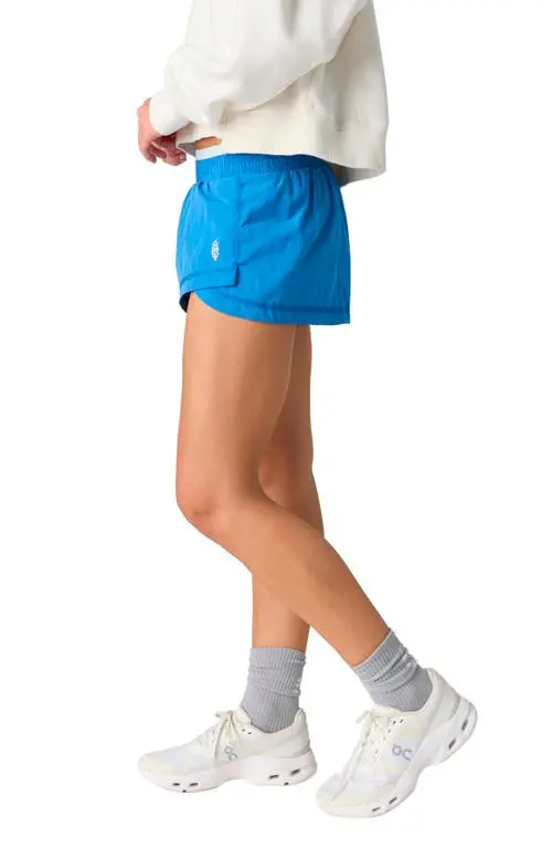 Free People On The Go Performance Shorts - Light Cobalt