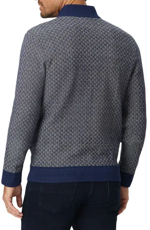 Robert Graham Loreto Full Zip Sweater - Navy