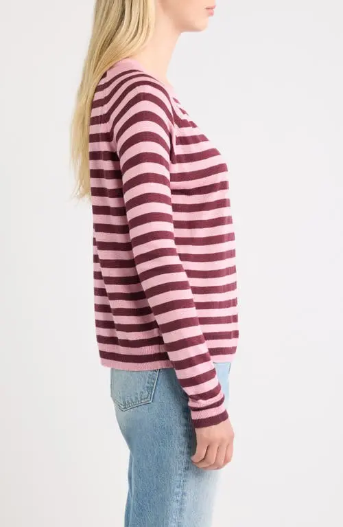 24COLOURS Stripe Crewneck Sweater