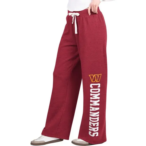 STARTER Washington Commanders Field Wide Leg Sweatpants - Burgundy