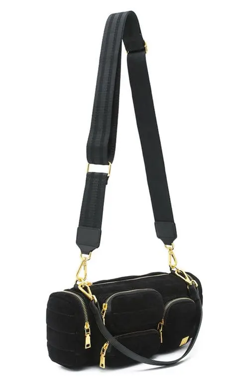 THINK ROYLN Lady Cargo Suede Crossbody Bag