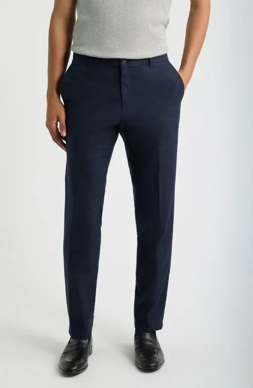 BOSS Genius Slim Fit Wool And Linen Trousers