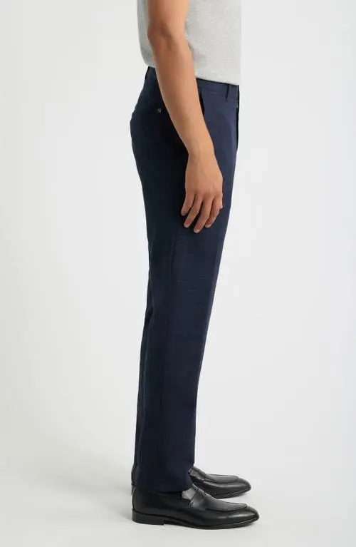 BOSS Genius Slim Fit Wool And Linen Trousers