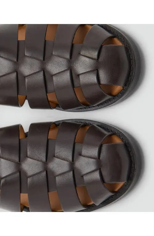 Mango Leather Fisherman Sandal