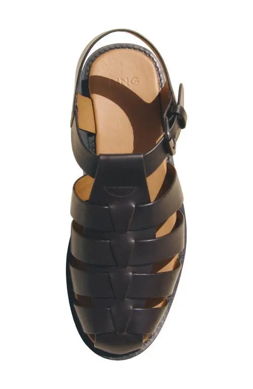 Mango Leather Fisherman Sandal