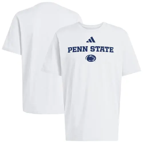 Adidas Penn State Nittany Lions Wordmark Cotton T-shirt - White