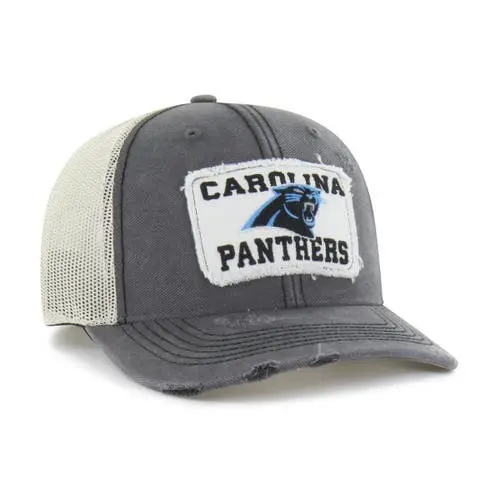'47 Carolina Panthers Egremont Well-worn Adjustable Trucker Hat