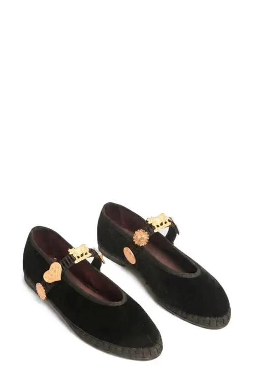 FLABELUS Pierre Glacier Night Mary Jane Flat - Black