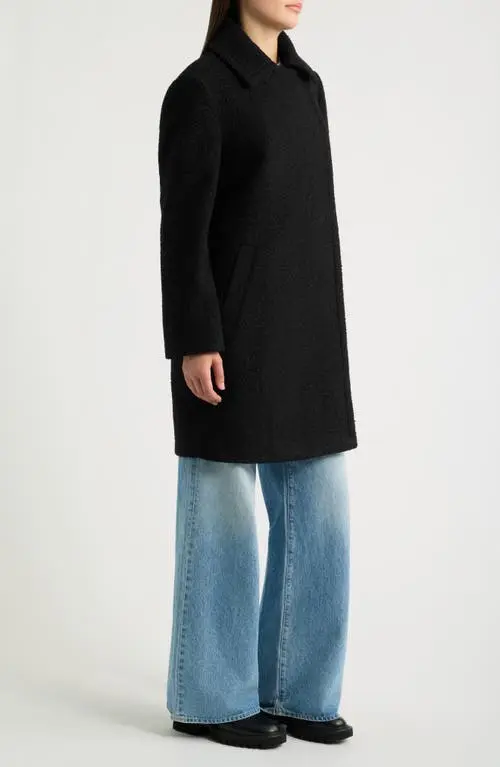 Bernardo Boucle Coat - Dk Heather Grey