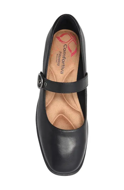 COMFORTIVA Brewer Mary Jane Flat - Black