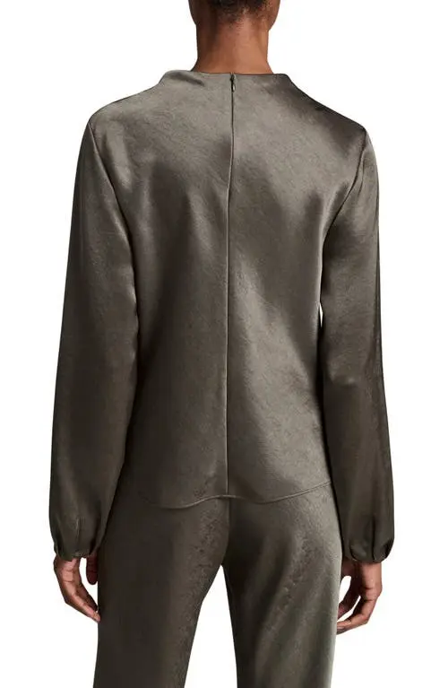 Vince Draped Cowl Neck Long Sleeve Top