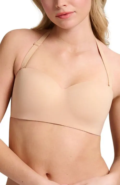 SIELLA No-show Strapless Foam Bra - Maple Sugar