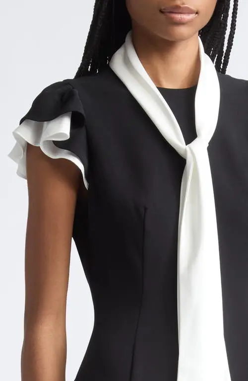 Cinq À Sept Sarya Flounce Sleeve Dress