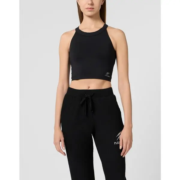 PLEIN SPORT Tank Top Ps - Black