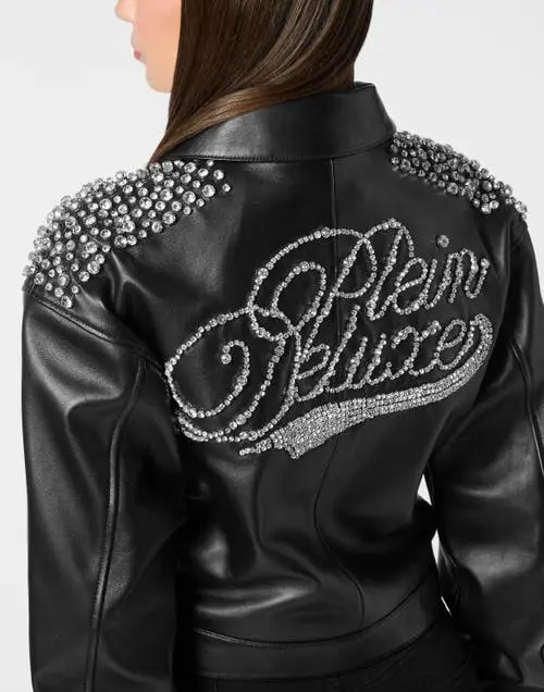 Philipp Plein Boxy Cargo Bomber Plein Deluxe Signature